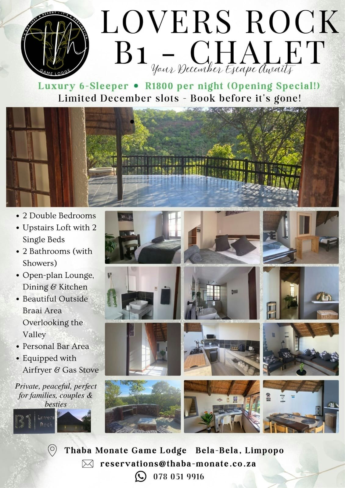 Thaba Monate Game Lodge | LekkeSlaap